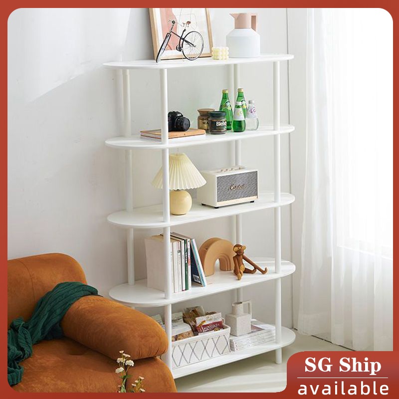 Bookshelf book rack Shelf Multi-Layer Floor-standing Home Living Room ...