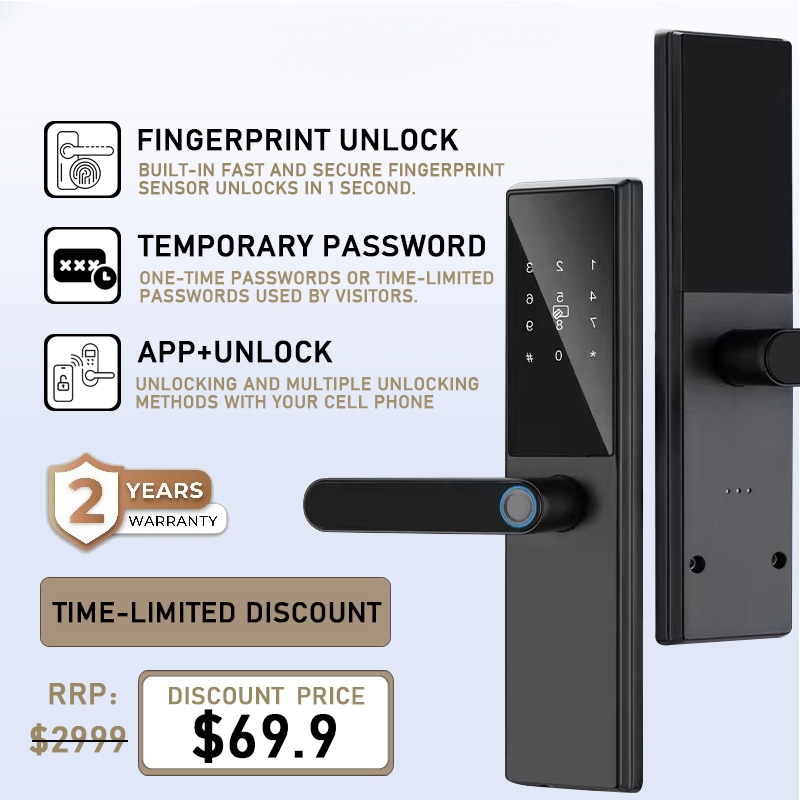Smart Door Lock TT Lock Fingerprint Lock Digital Electric Lock With ...