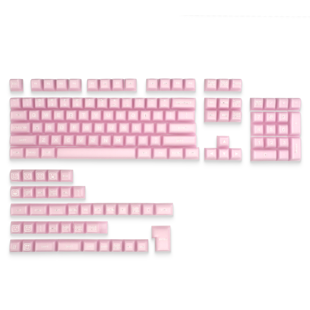 xvx Pink jade translucent Series 142-Key SA Profile Double-Shot PBT ...