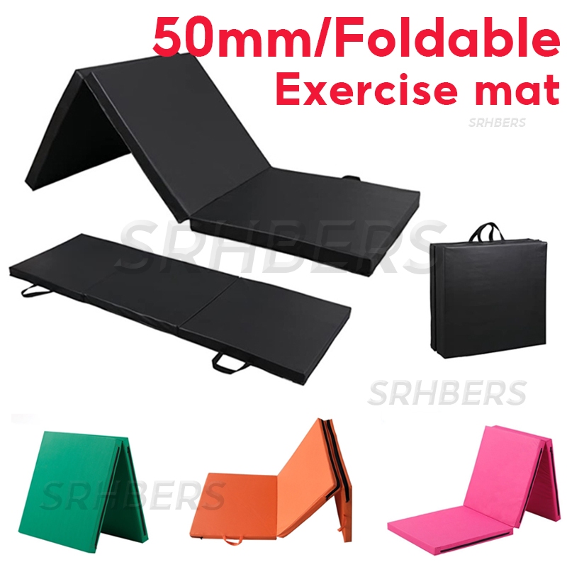 SR 50MM Thick Folding Exercise Mat Foam Gymnastic Mat Yoga Gymnastic ...
