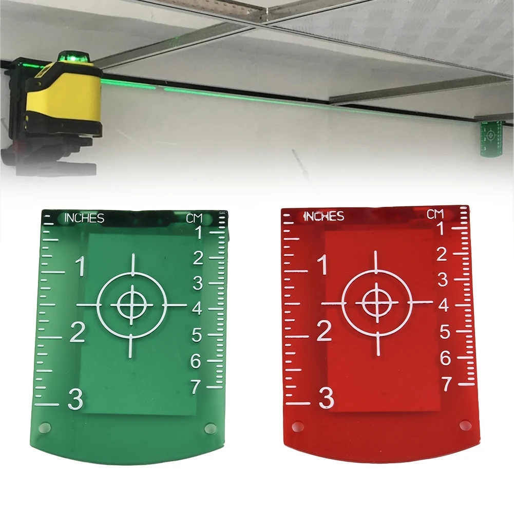Magnetic Line Beam Laser Level Target Vertical/Horizontal Inch/cm ...