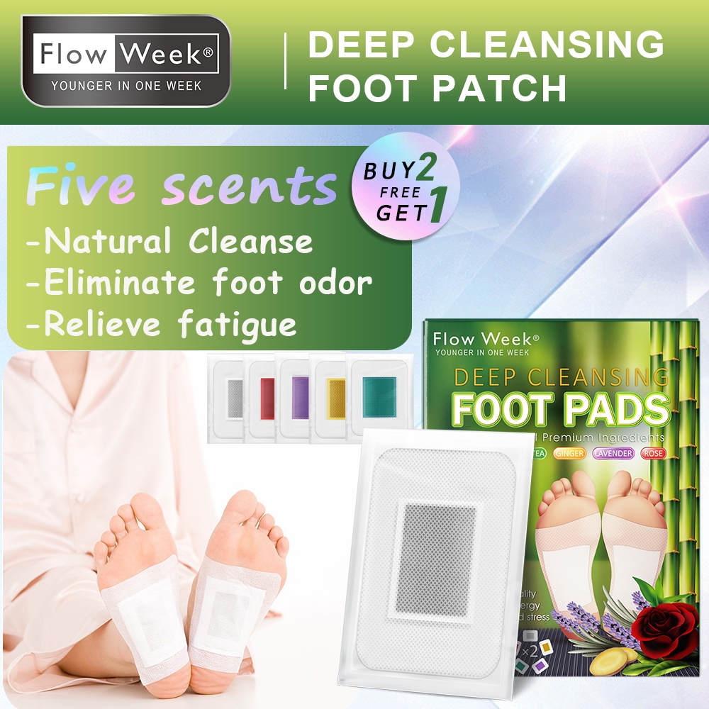 Flow Week Deep Cleansing Foot Patch Detoxifies Relieves Fatigue ...