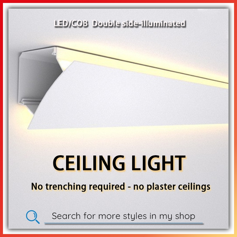 LED Ceiling Light Line Ceiling-Free Plaster Line Light Smart Crown ...