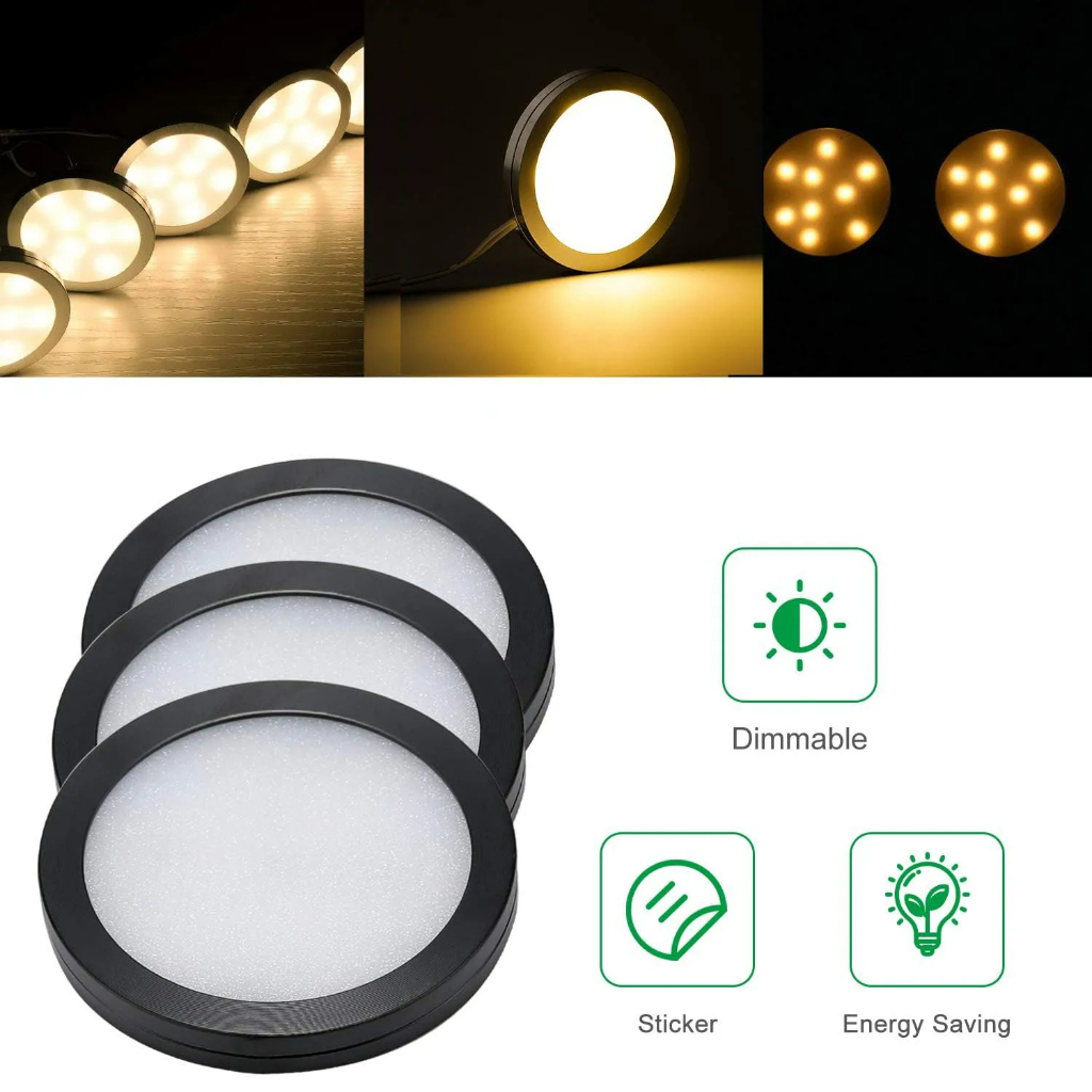LED Under Cabinet Light 5VUSB Dimmable Downlight 3W 12V Indoor Model ...