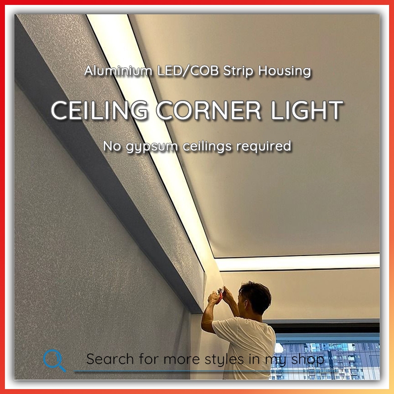 Ceiling Lamps LED profiles Luminous with Light Top Angle Linear Light ...