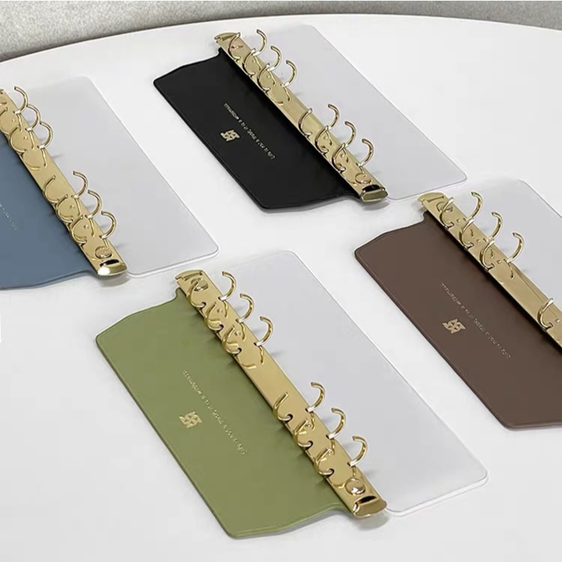 Side insertion Loose leaf book board Metal binder 6 holes Clip File ...