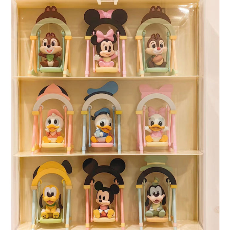 POP MART Disney Swing series blind box, Mickey, Minnie doll tabletop ...