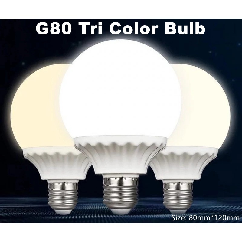 E27 interface G80 white/warm/tricolor Light LED bulb Dragon Ball bulb ...