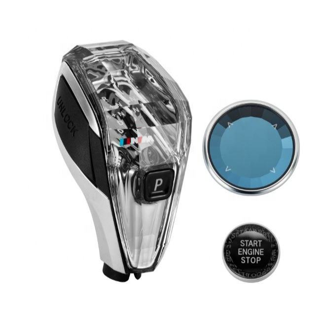 RHD Auto Glass Crystal Led Gear Knob Kit Car Crystal Gear Shift Knob ...