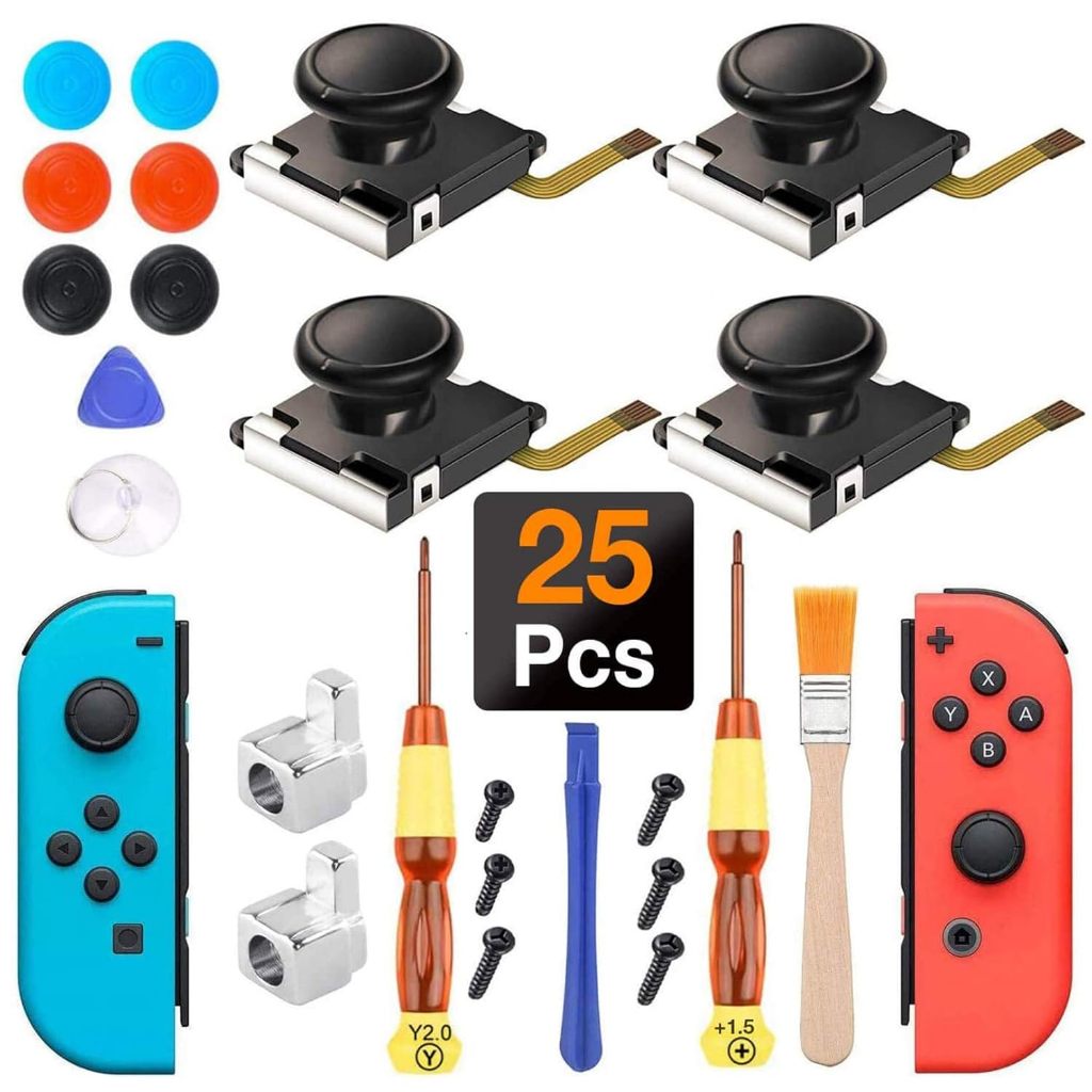 Joycon Joystick Replacement,4-Pack JoyCon Joystick, Joycon Joystick ...
