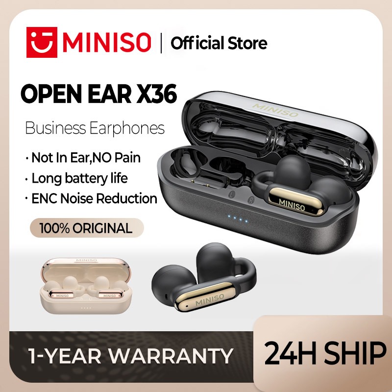 MINISO X36 Noise-Cancelling Bluetooth Earphone Sport Bluetooth 5.4 ...