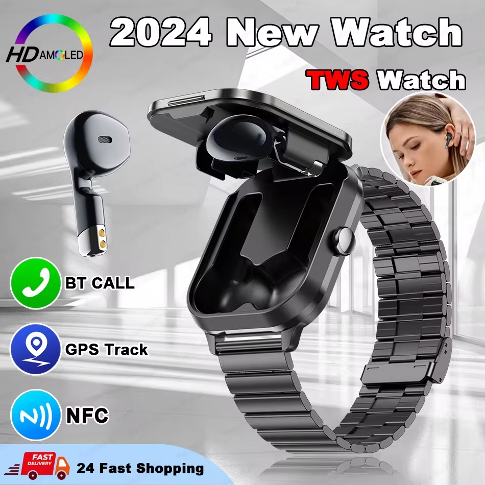 2024 TWS 2in 1 Smartwatch D8 Pro Sport Watch Bluetooth Headset Call ...