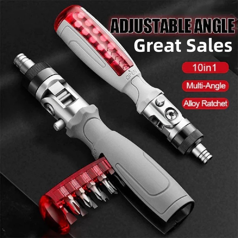 NEW Ratchet screwdriver multi bits/screw driver interchangeable 10 In 1 ...