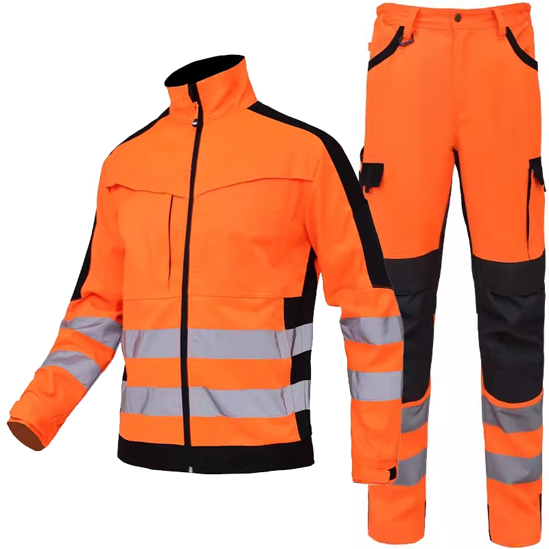 Work Uniform Men Safety High Visibility Reflective Working Clothes Men ...