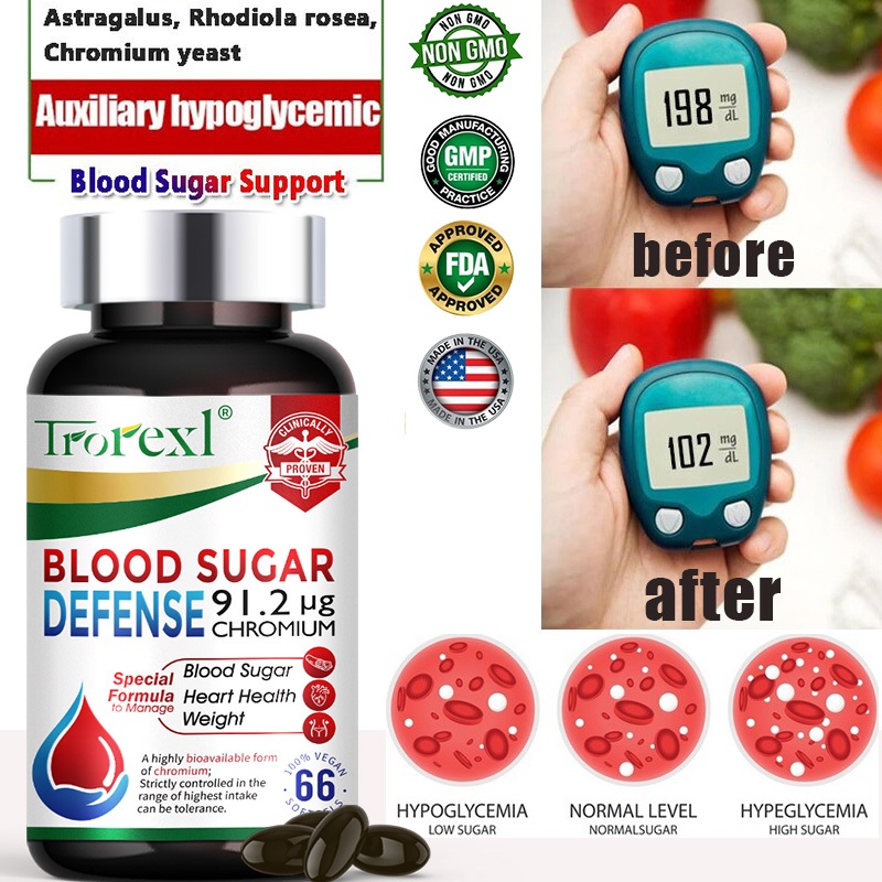 66 caps/bottle lower blood sugar Soft Capsule Lower blood lipids ...