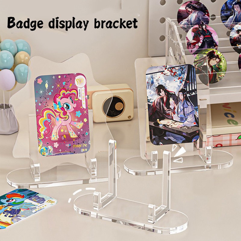 Badge Display Rack Badge Storage Rack Acrylic Bracket Peripheral Card ...