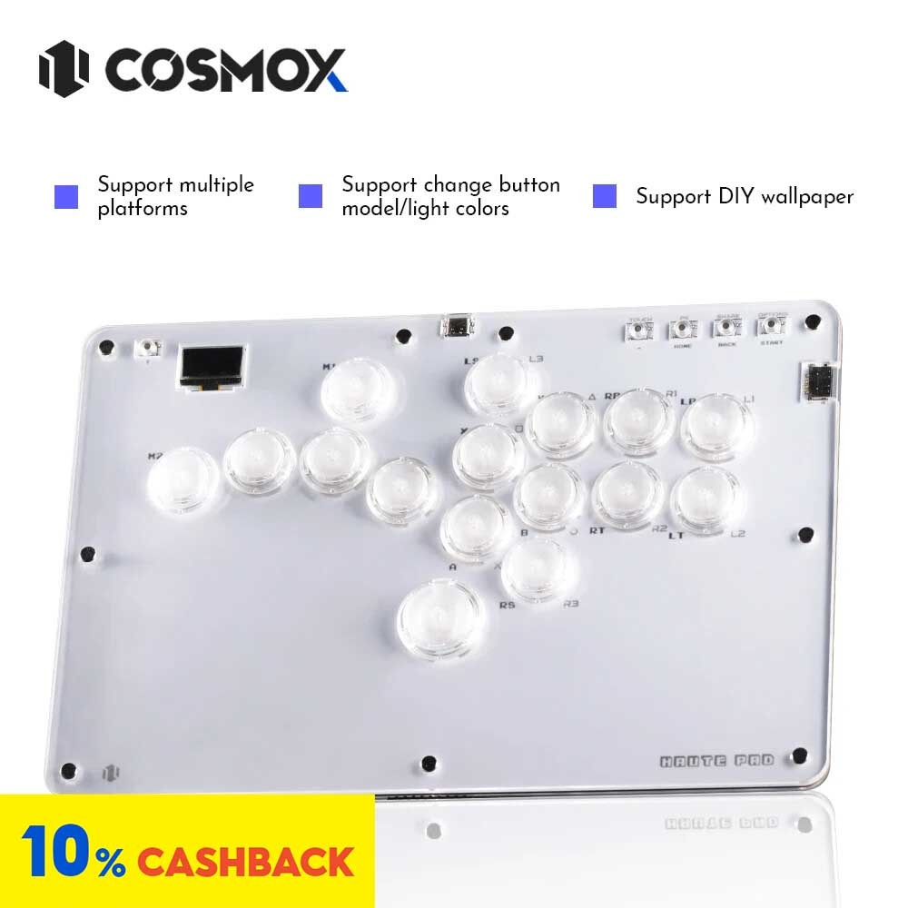 ⭐haute42 R16 Joystick Arcade Hitbox Controller Button Rim Leverless