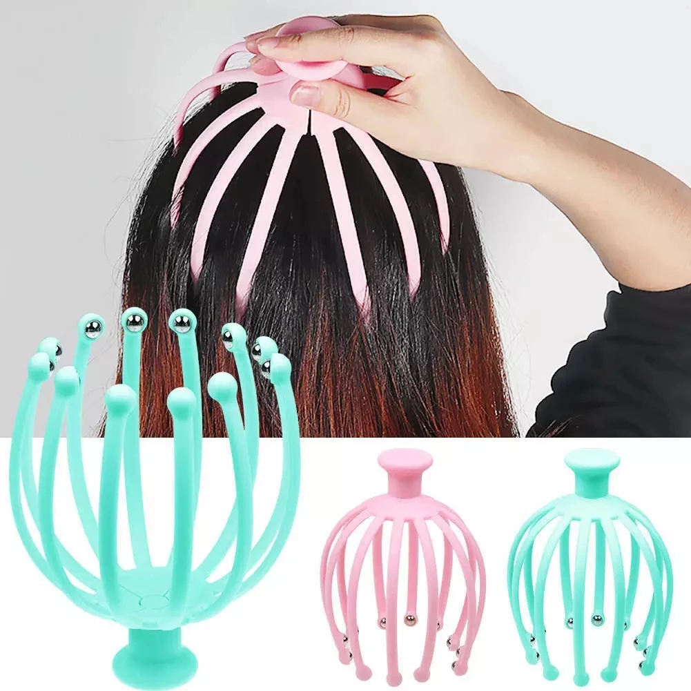 COD Head Massager Scalp Massager 12 Fingers Head Scratcher for Relief ...