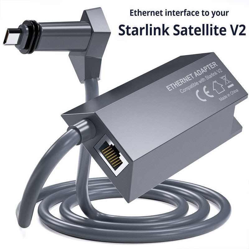 Starlink Ethernet Adapter for Starlink Rectangle Dish Satellite ...