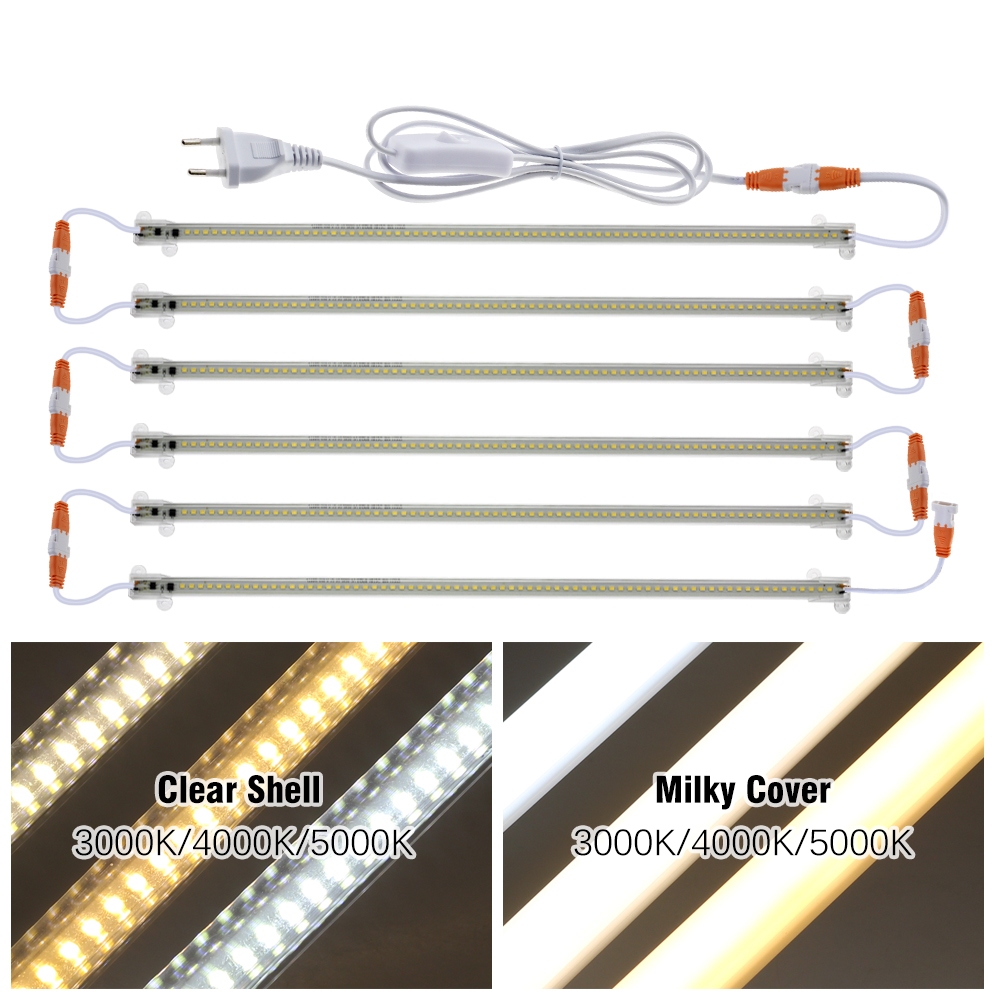 Tranyton Lighting AC220V 50cm 8W LED Tube Light 72LEDs LED Fluorescent ...