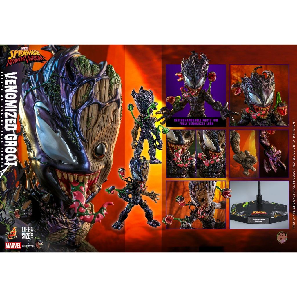 Hot Toys TMS027 SPIDER-MAN : MAXIMUM VENOM – VENOMIZED GROOT 1/6 Scale ...