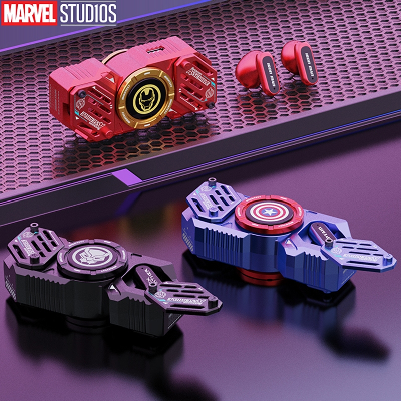 Marvel Mecha Fingertip Spinner Headphones Wireless Bluetooth 5.4 TWS ...