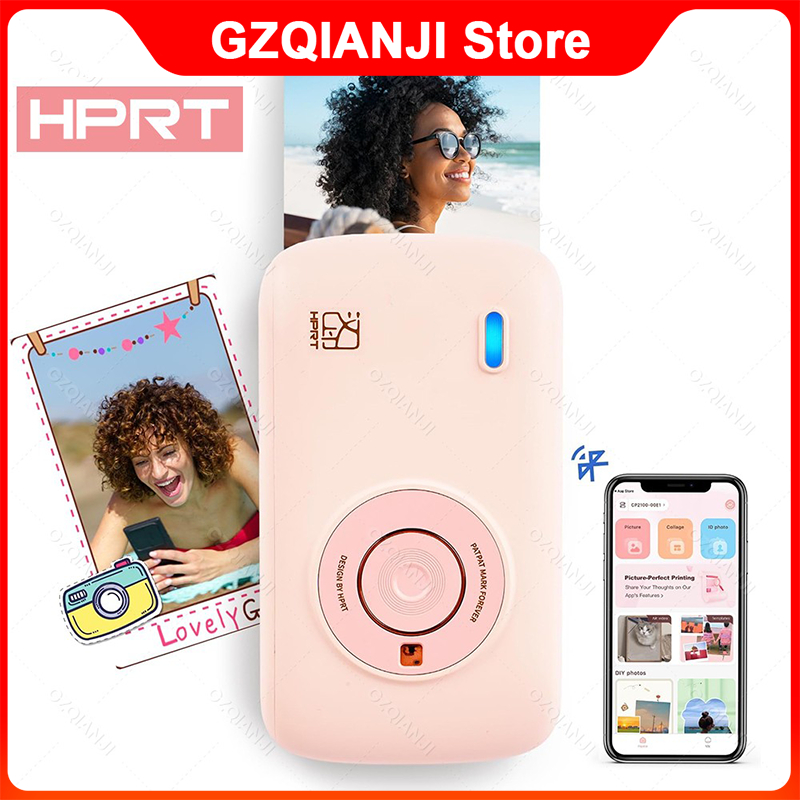 HPRT CP2100 Mini Photo Printer Portable Mini Color HD, Bluetooth ...