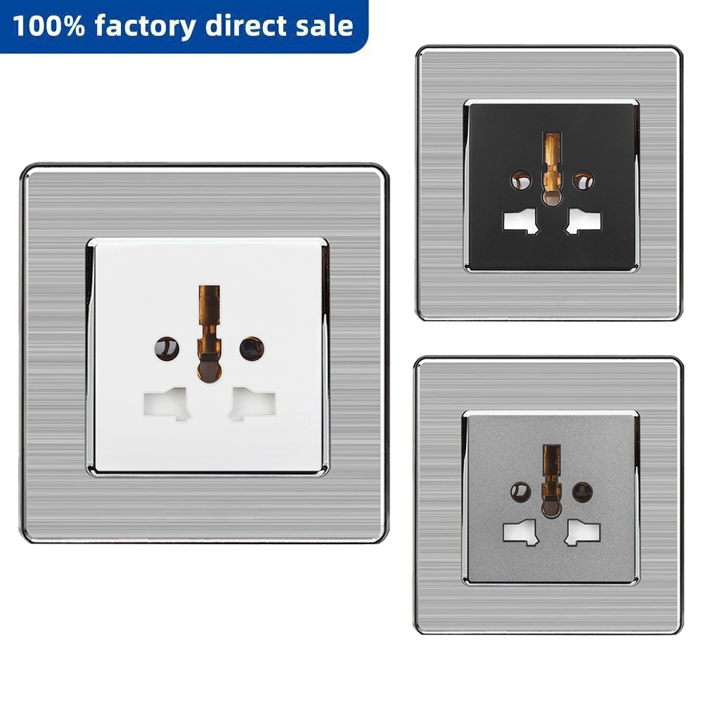 VISWE wall socket universal socket 3 pin socket,16A 250V,86*86mm ...