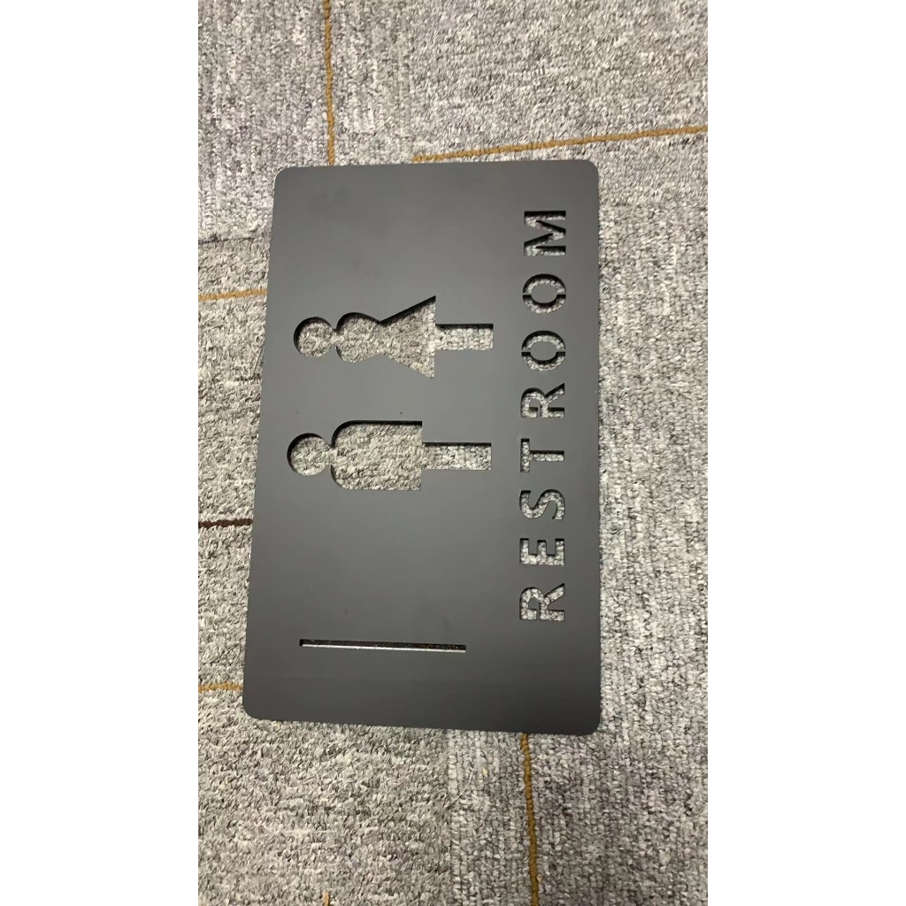 1 pcs Toilet Signs Shopping Mall Office Buildings Door Plates Reminder ...