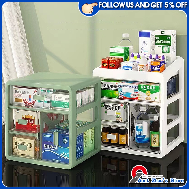Medicine Box First Aid Box with Drawer Household Emergency Medicine Box ...