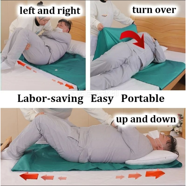 Elderly bedridden person moves sliding cloth, bedridden Elderly ...