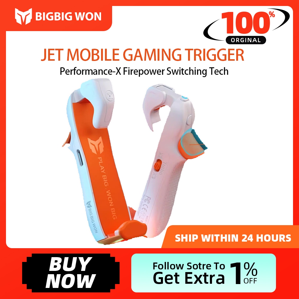 BIGBIG WON M1 Mobile Shooting Gaming Button Triggers with Vibration for ...