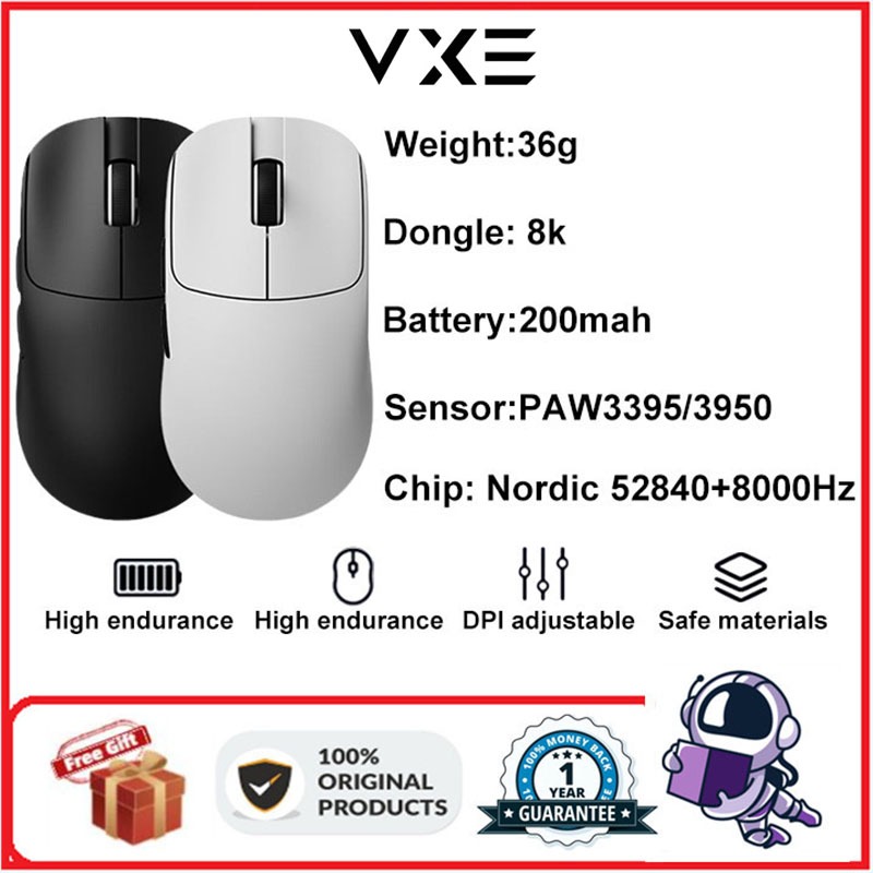 Vxe Modal VGN VXE Dragonfly R1 Gaming Mouse Wireless Mouse Nordic