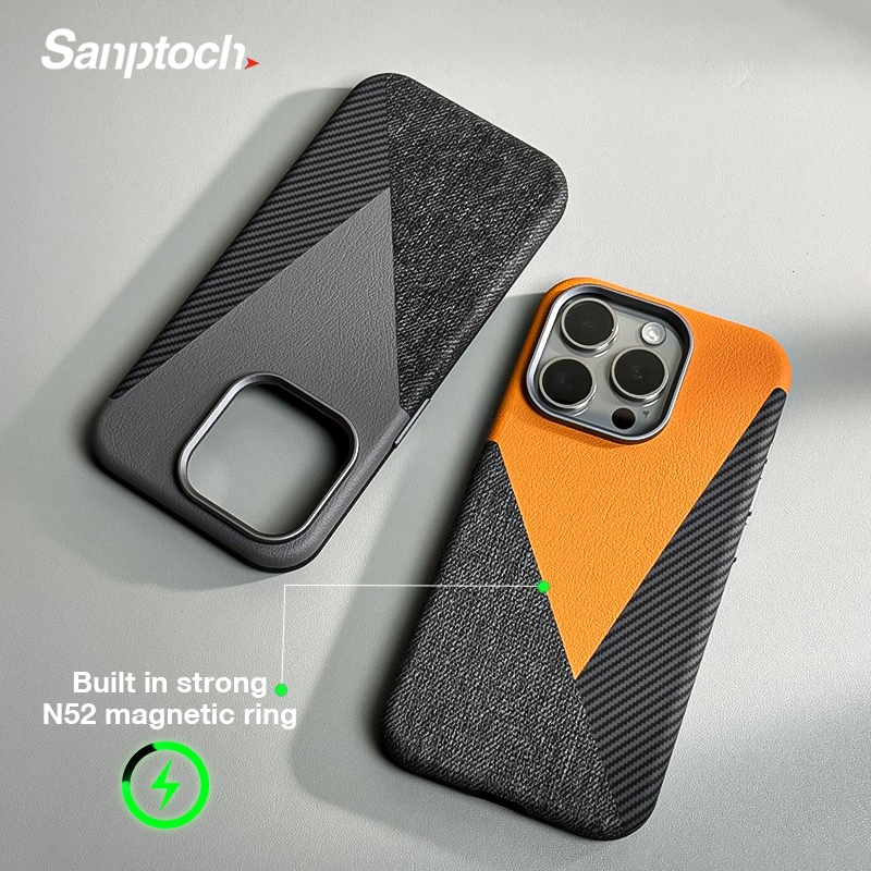 Sanptoch For Magnetic Splicing Phone Case For iPhone 16 15 14 13 Pro ...