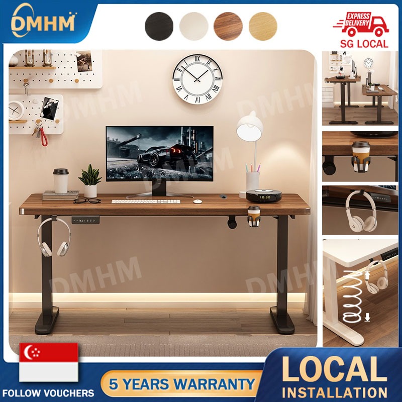DMHM Electric Adjustable Desk Ergonomic Adjustable Desk 3 Memory Height ...