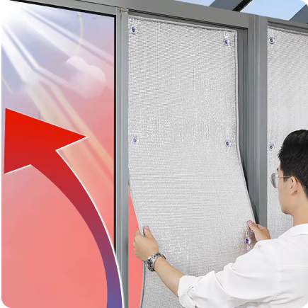 Window Sun Shade Film Double-Layer Aluminum Foil Insulation Film ...