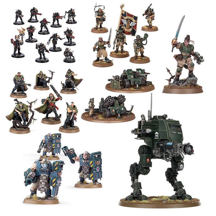Cadia Stands Army Set, Exaction Squad, Armoured Sentinel, Resin Model ...
