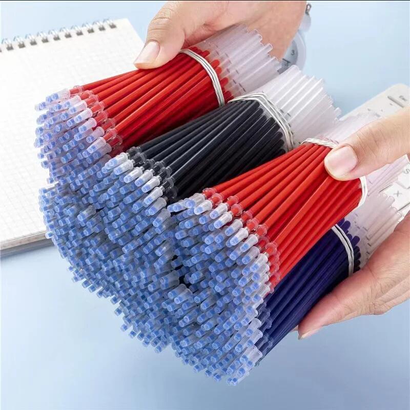 10/20/50pcs Black Blue Red Ink Refills for Gel Pens 0.5mm Smooth ...