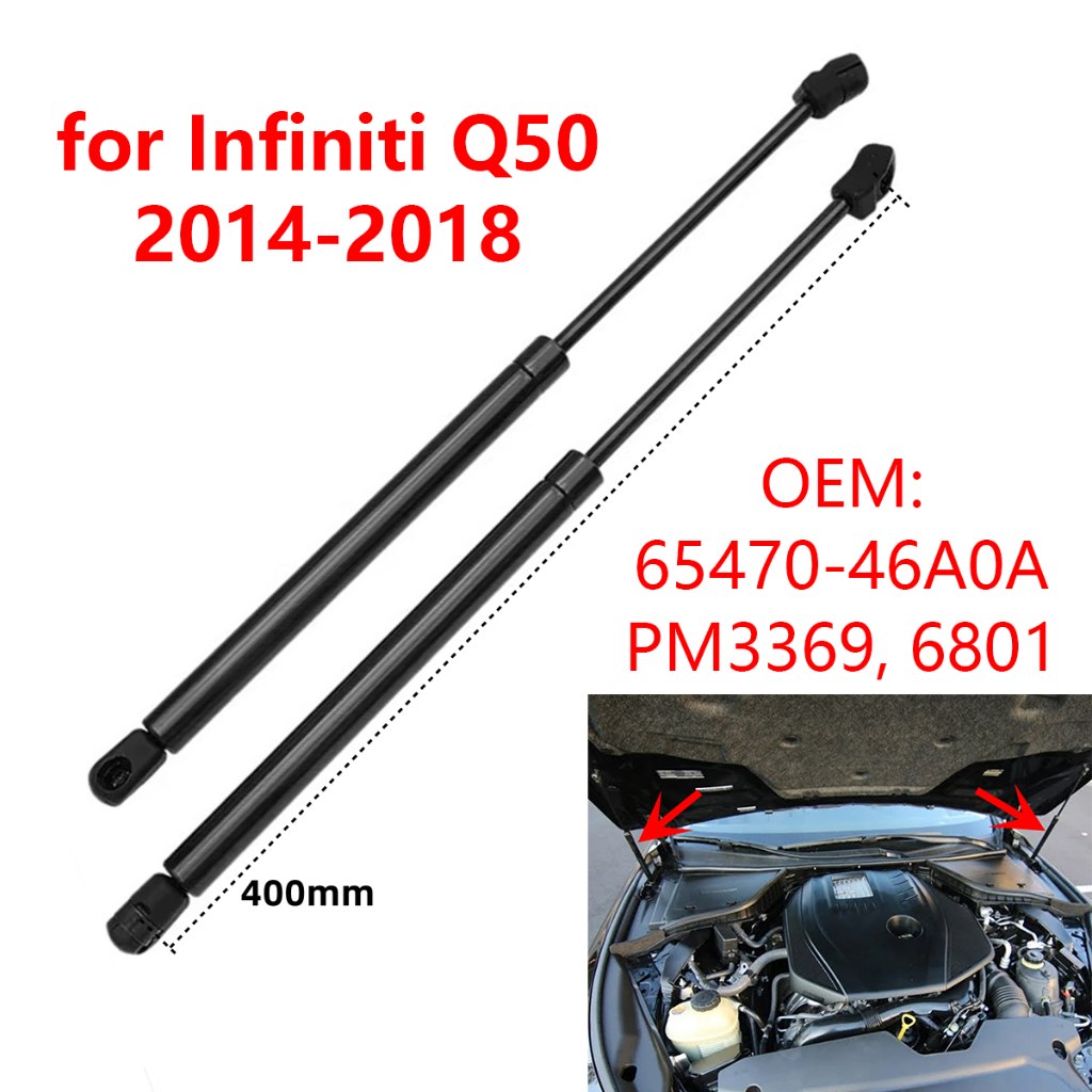 1/2Pcs 6547046A0A Car Front Engine Cover Hood Gas Spring Arm Rod Shock ...