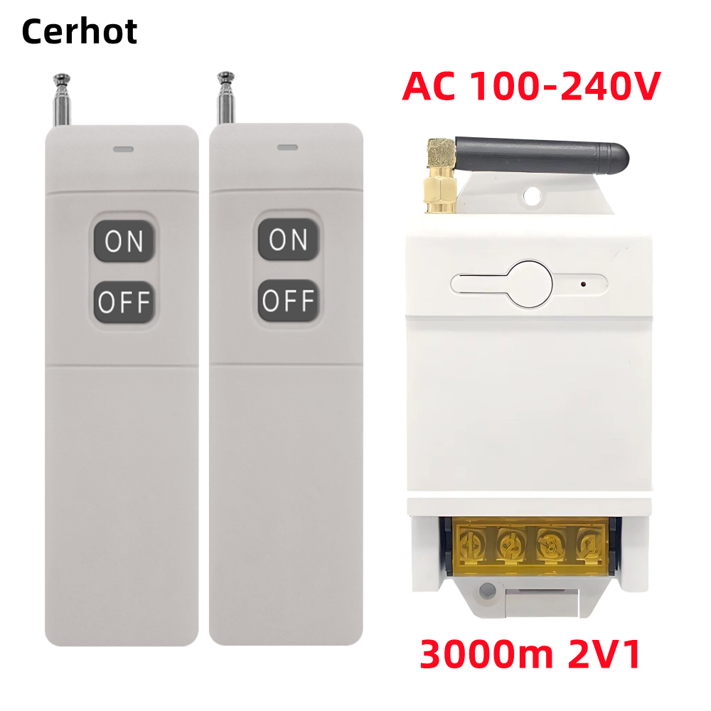 Cerhot 30A Wireless Switch Remote controller, AC 100V-250V Relay ...