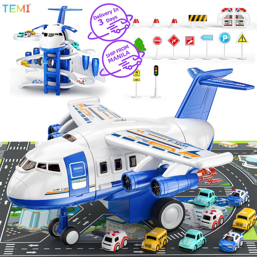 TEMI Aircraft Adventure Toy Car Adventure Toy Children's Toy Storage ...