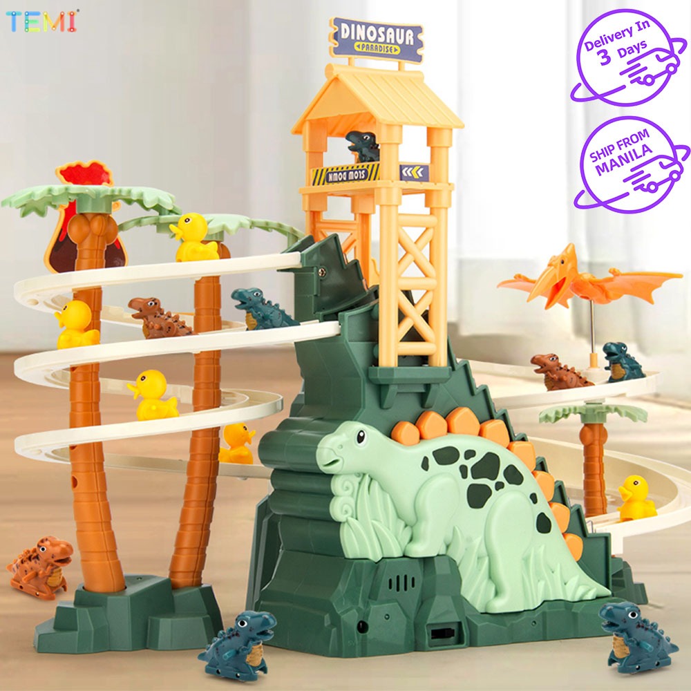 TEMI Dinosaur Climbing Toy Kids Toys Dinosaur Climbing Stairs Track Toy ...