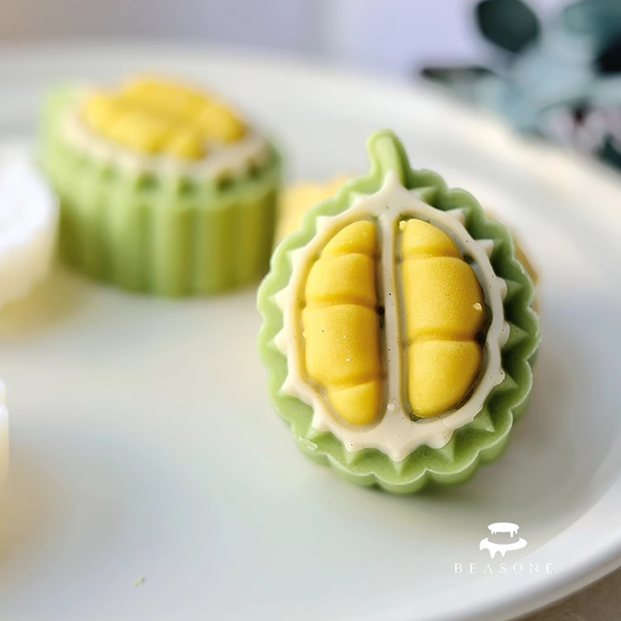 50g Creative Mid-Autumn Mooncake Mold Durian Shape Fruit Pattern ...