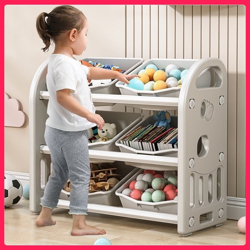 【SG】Children's Storage Rack Large Capacity Storage Cabinet Toy Picture ...