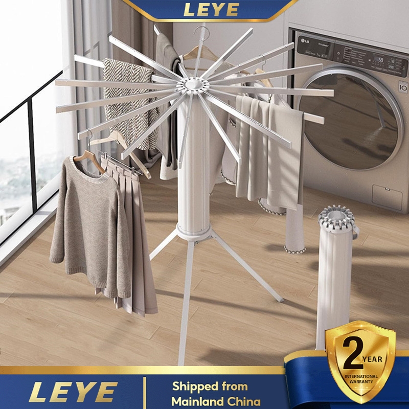 Tripod Clothes Drying Rack Folding Indoor Portable Drying Rack 360 ...