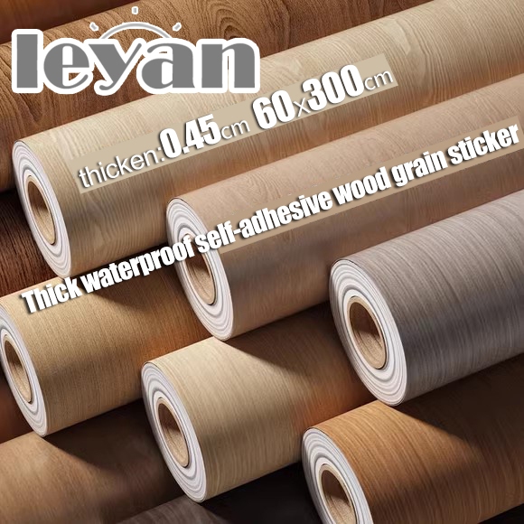Thick Wood Grain Wallpaper Self-Adhesive PVC Waterproof DIY Sticker for ...