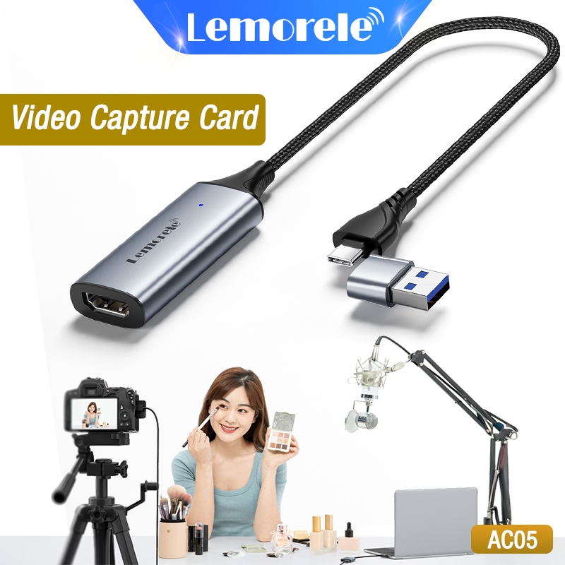Lemorele Video Capture Card Nintendo Switch Dock Usb C Game Capture ...