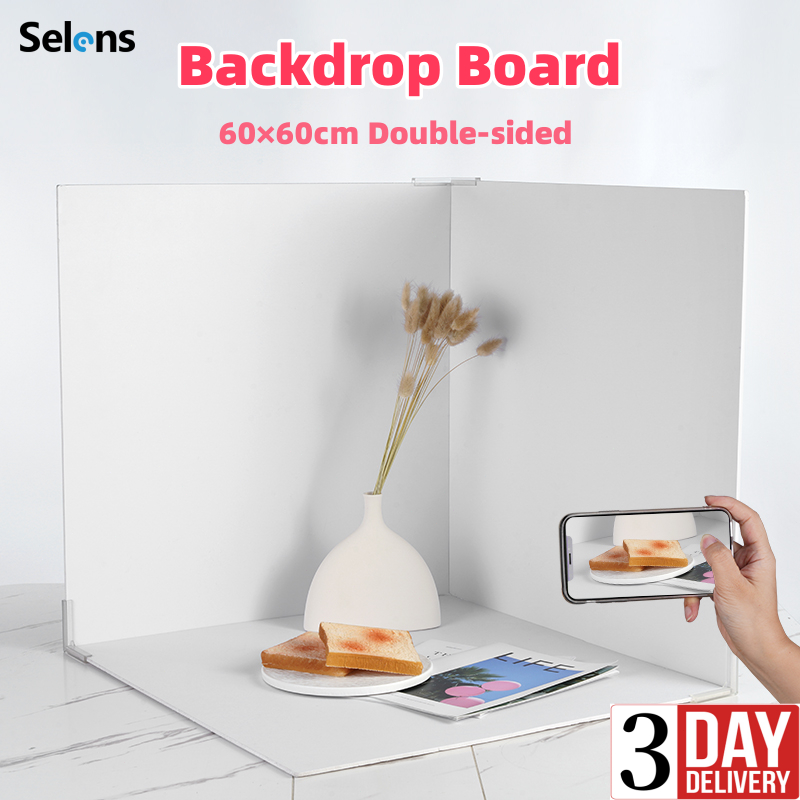 Selens Hard Backdrop Board 60x60cm Photography Studio Wooden Cement 3D ...