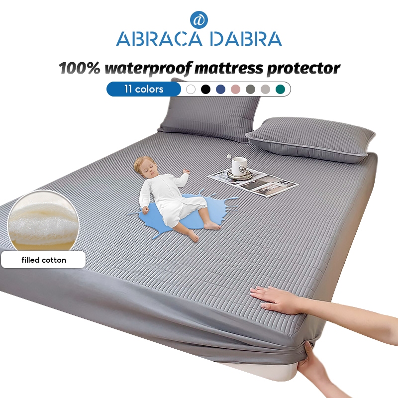 Abraca Dabra 100% Waterproof Mattress Cover Mattress Protector Quilted ...