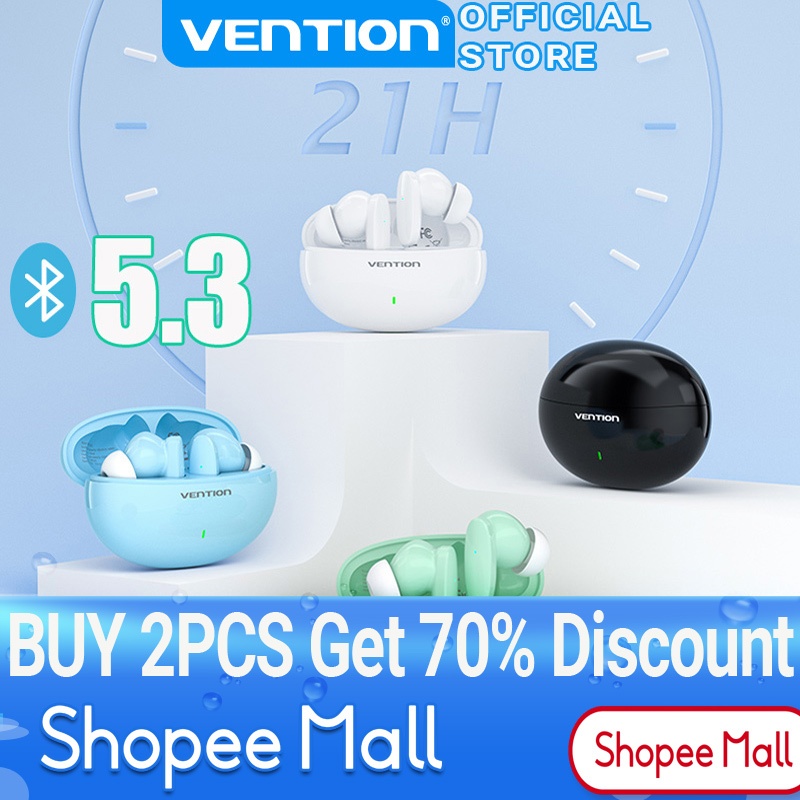 Vention Wireless 5.3 TWS Bluetooth Earphone True Wireless Bluetooth ...